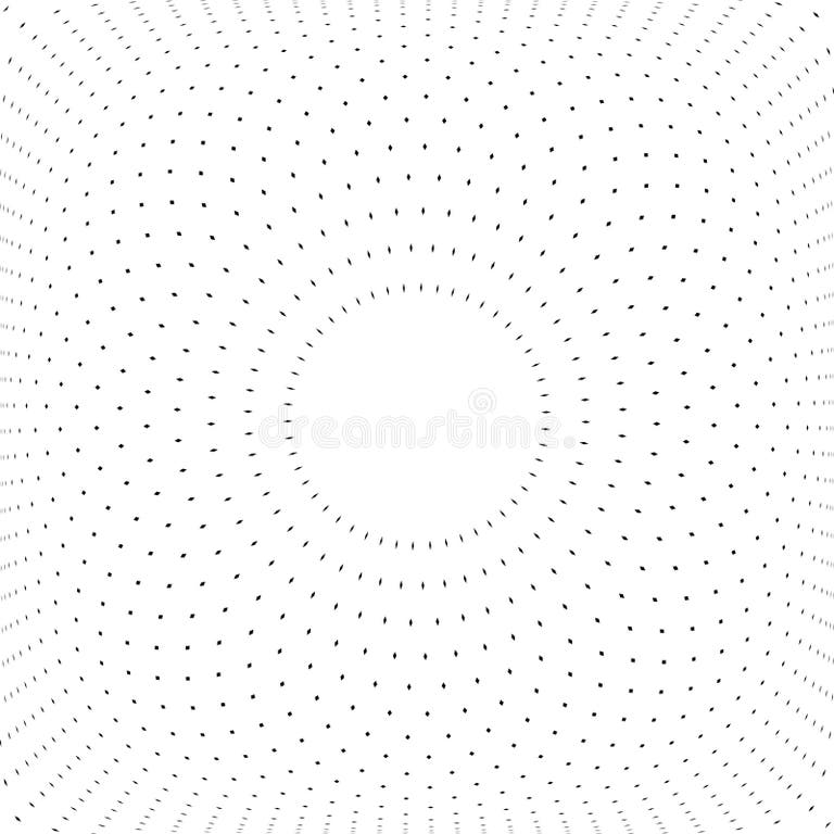 Radial Dots Pattern. 3D Illusion. White Textured Background Stock ...