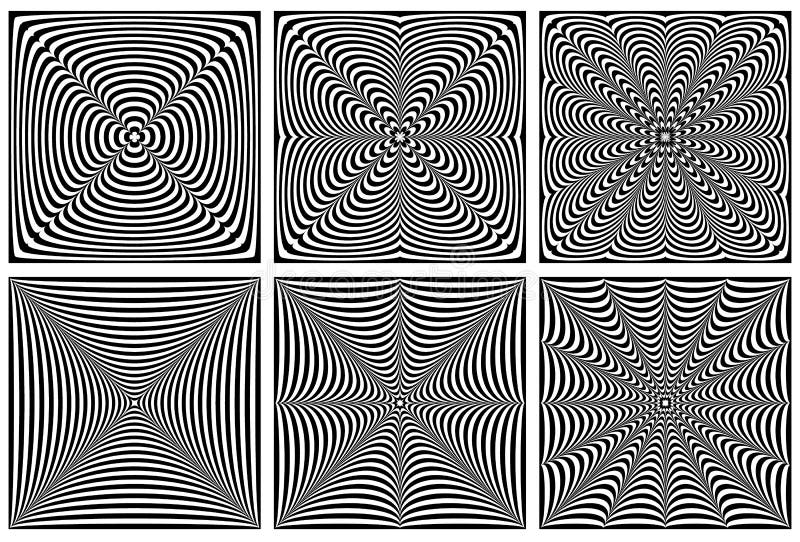 Radial Elements with Distortion, Deformation Effect. Abstract Stock ...