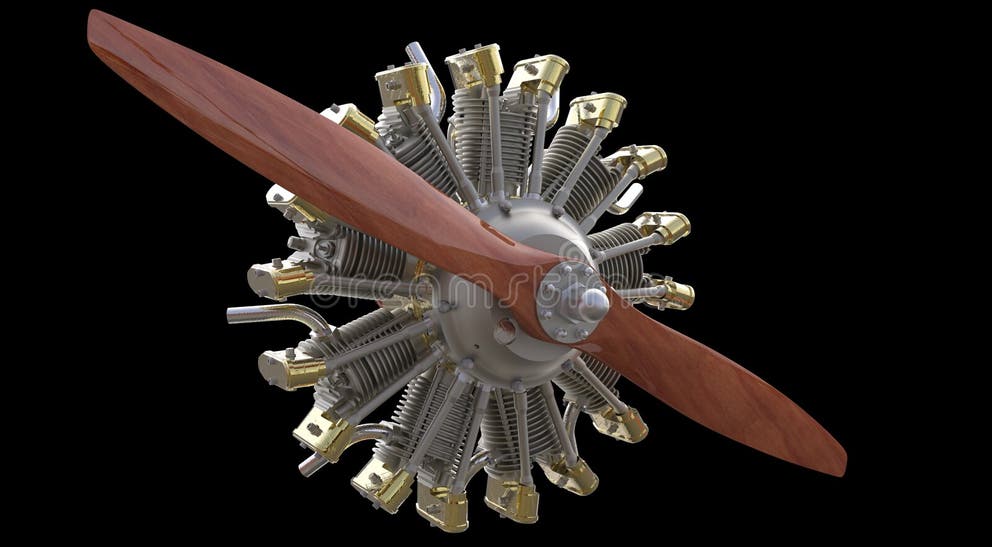 Radial Engine Stock Illustrations – 932 Radial Engine Stock ...