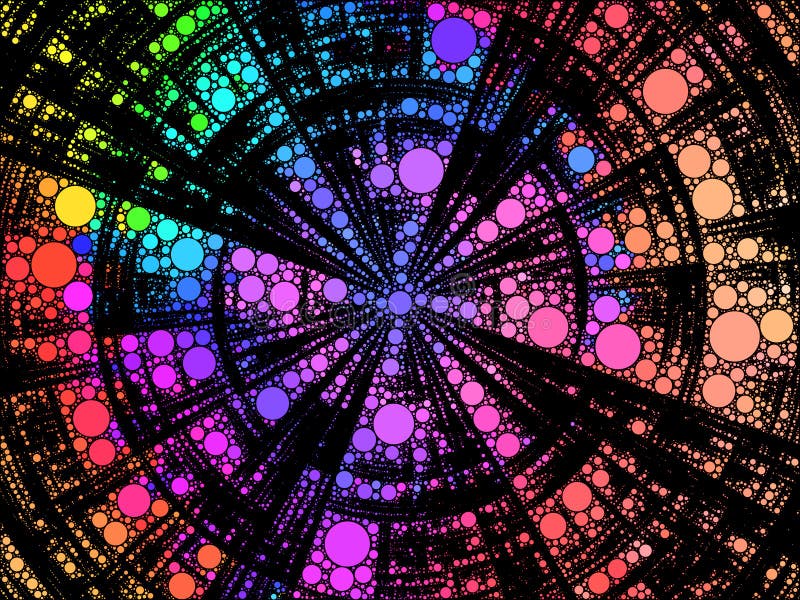 Radial Fractal pattern stock photo. Image of representation - 107638896