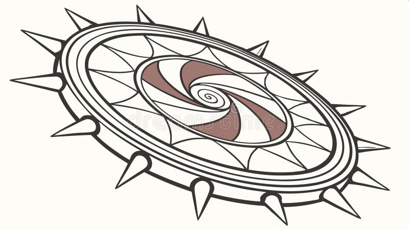 Radial Gear or Sun Pattern with Detailed Internal Patterns Vector ...