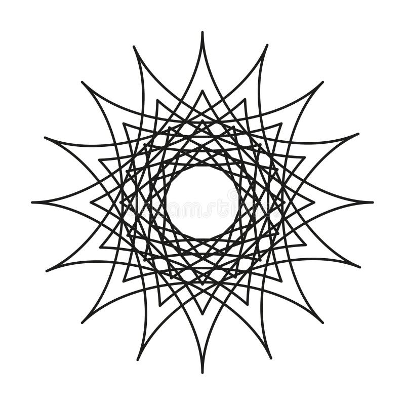 Radial Geometric Element Series. Vector Illustration. EPS 10 Stock ...
