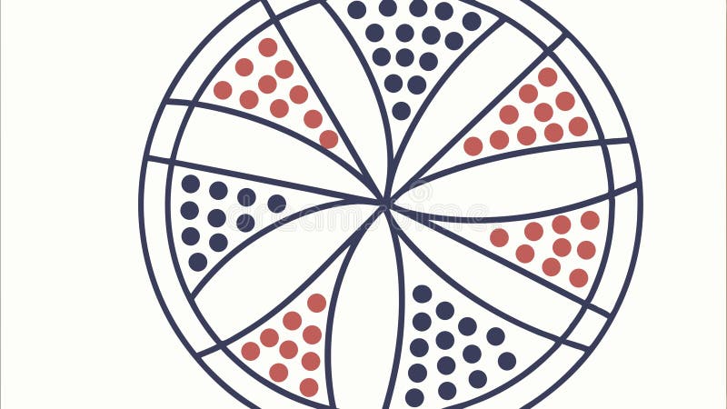 Radial Geometric Fan Pattern, Vector Design Generative AI Stock Vector ...