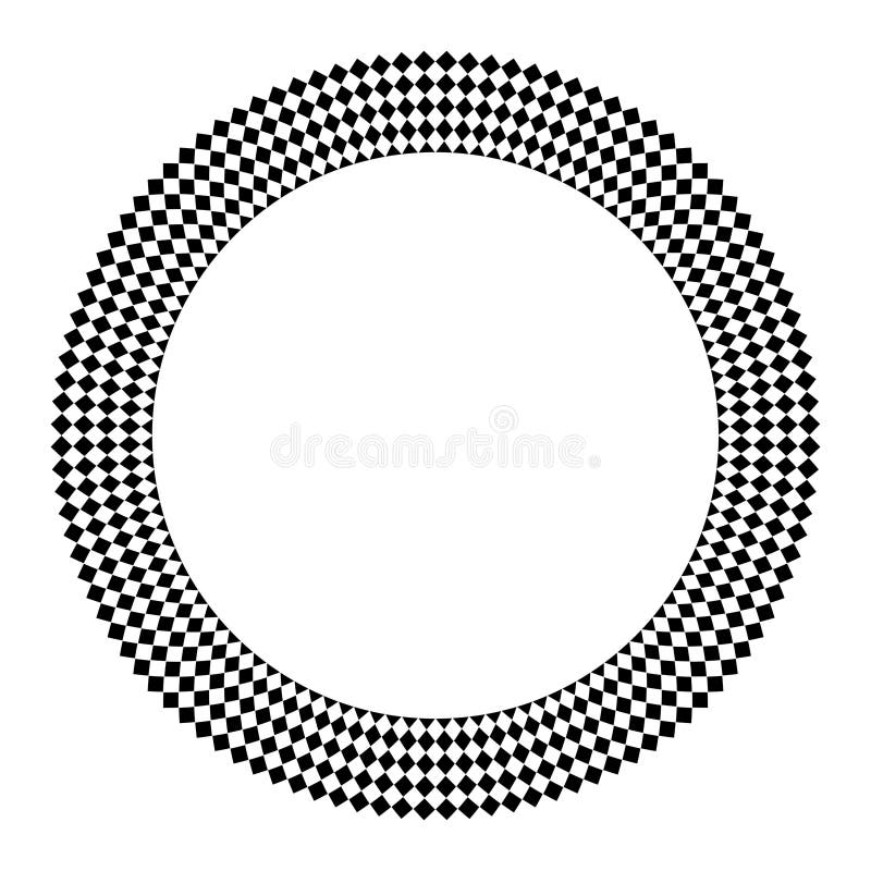Radial Geometric Pattern for Decorative Round Frame Stock Vector ...