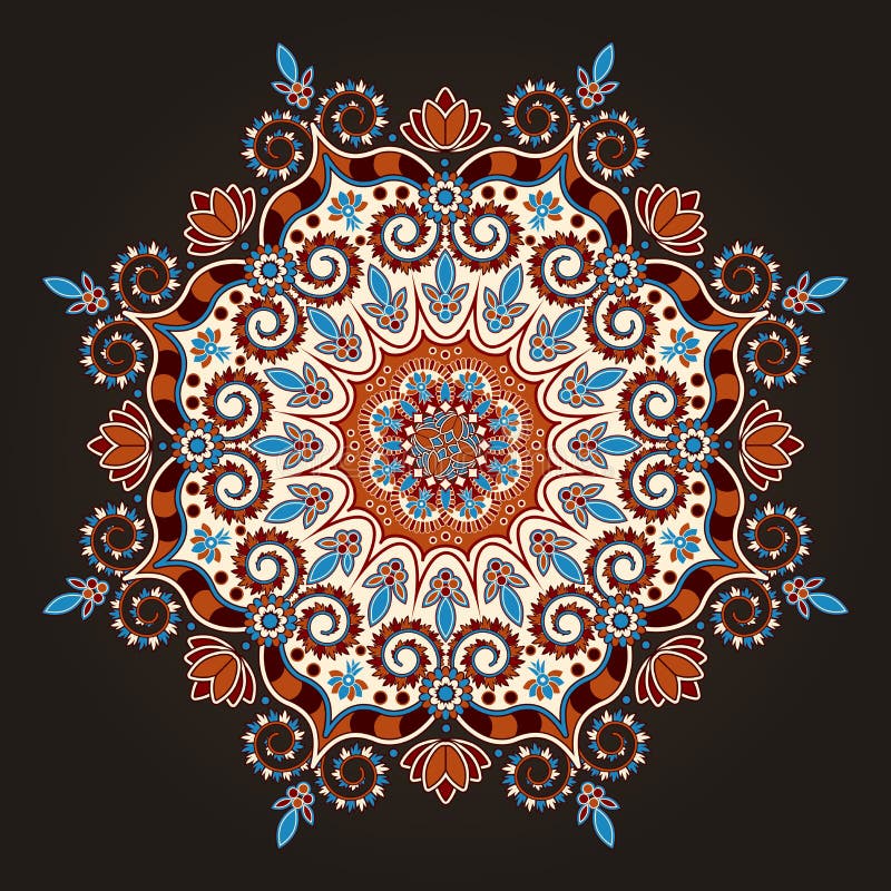 Radial geometric pattern stock vector. Illustration of decoration ...