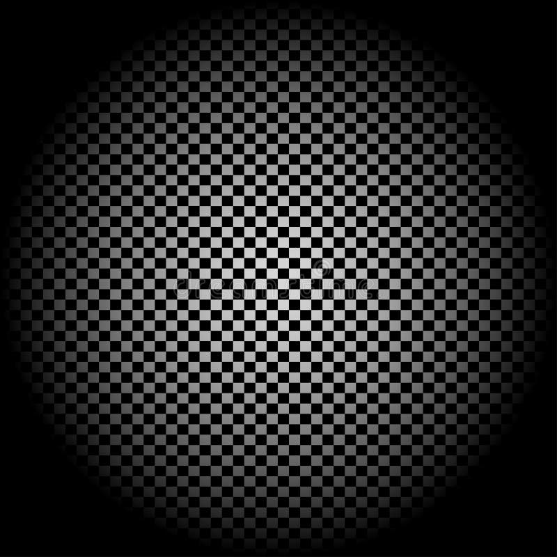 Radial Gradient Light. Checkered Background Stock Vector - Illustration ...