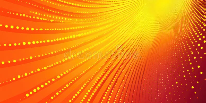 Radial Gradients and Dotted Patterns in Orange and Yellow Tones Create ...