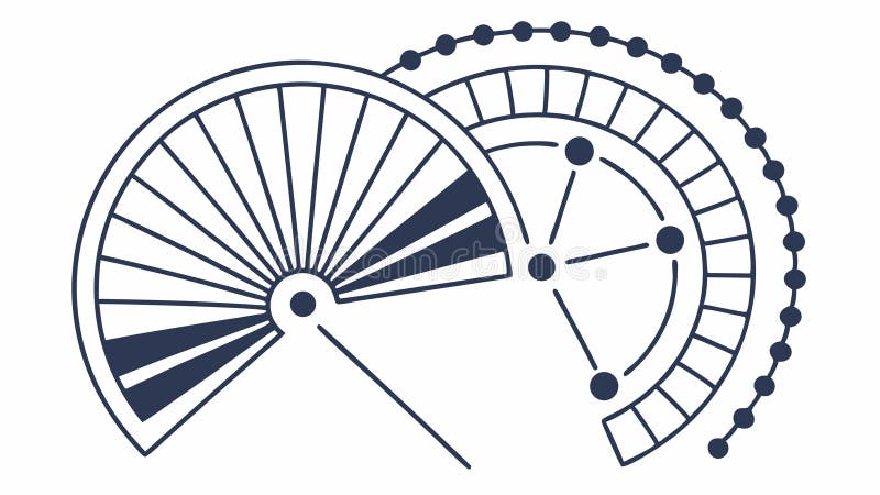 Radial Graph. Performance Indicator, Data Display, Vector Design ...