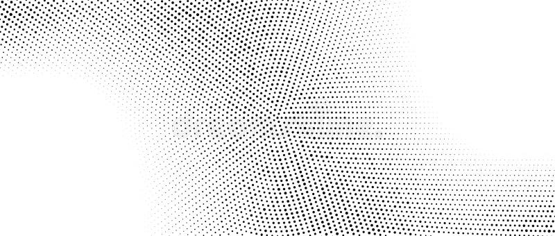 Radial Halftone Gradient Background. Dotted Concentric Texture with ...