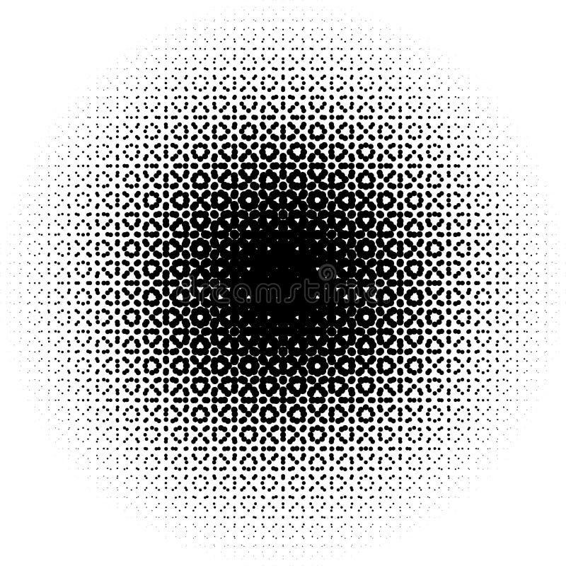 Radial halftone gradient stock vector. Illustration of geometric ...