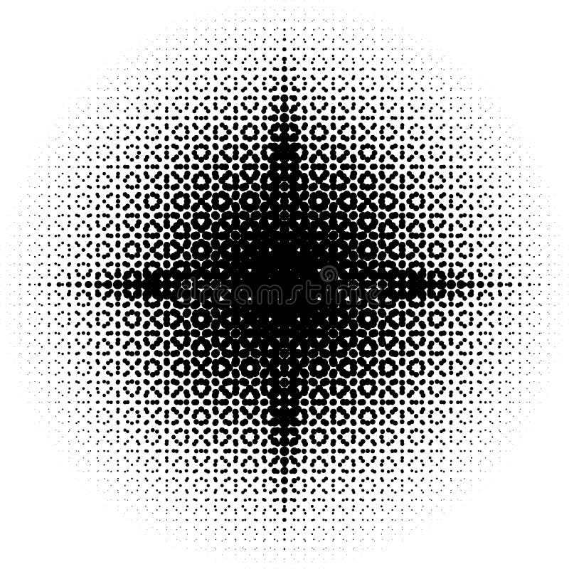Radial halftone gradient stock vector. Illustration of point - 189600872