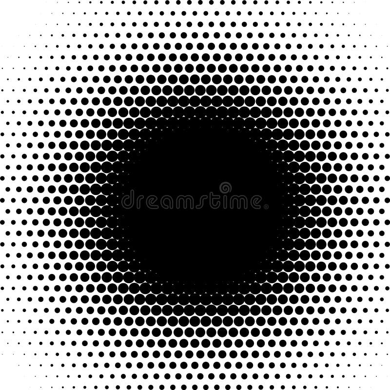 Halftone Radial Elements stock vector. Illustration of advertisement ...