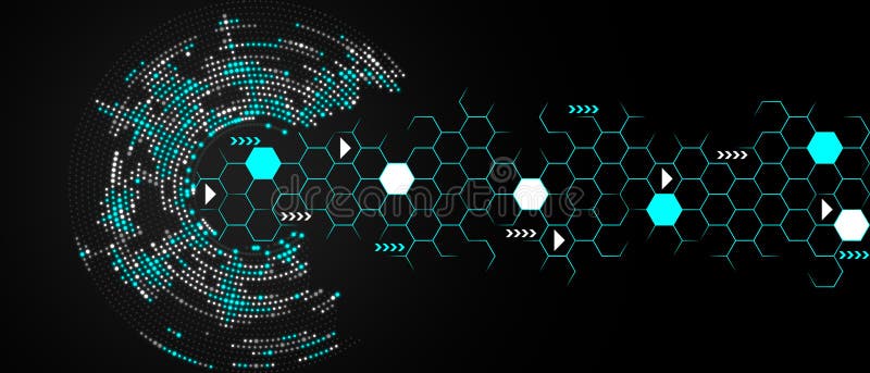 Radial Lattice Graphic Design, Abstract Background. Stock Illustration ...