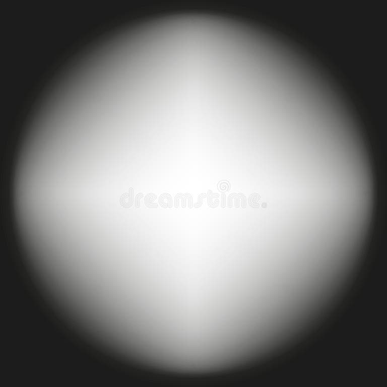 Radial Light Burst. Centered Glow Effect. White Spotlight Vector. Dark ...