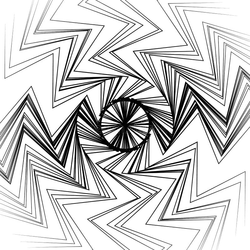 Radial Lines Circular Pattern. Abstract Irregular Radiating Line Stock ...