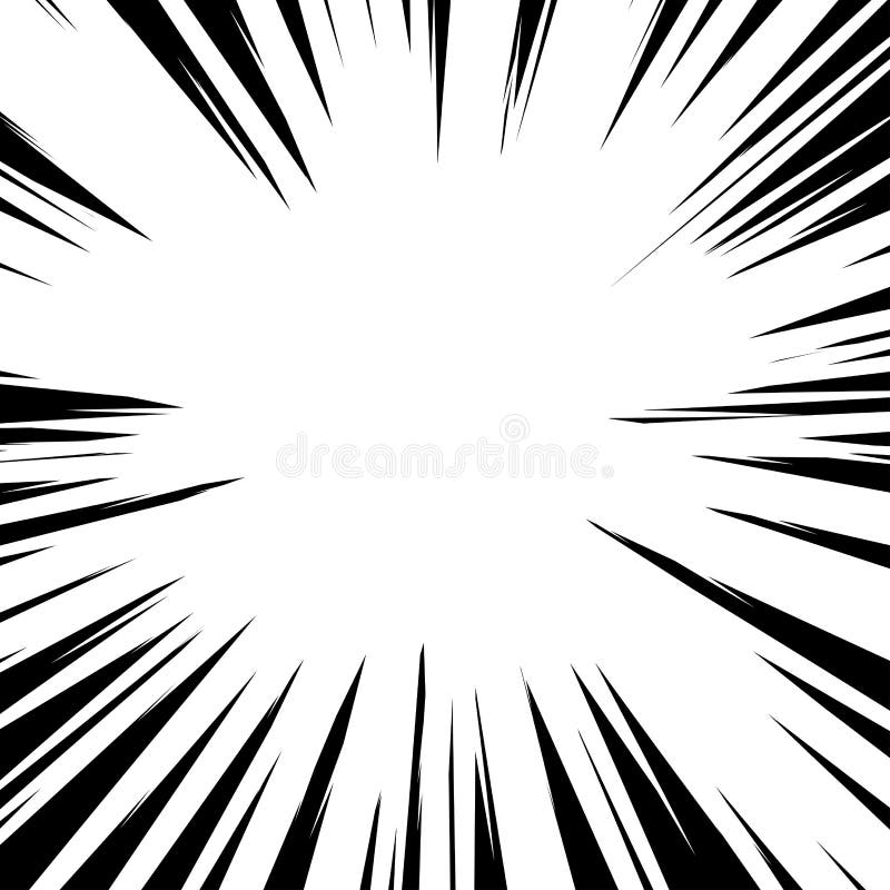 Radial Lines for Comic Book Vector Explosion Texture Design Stock ...