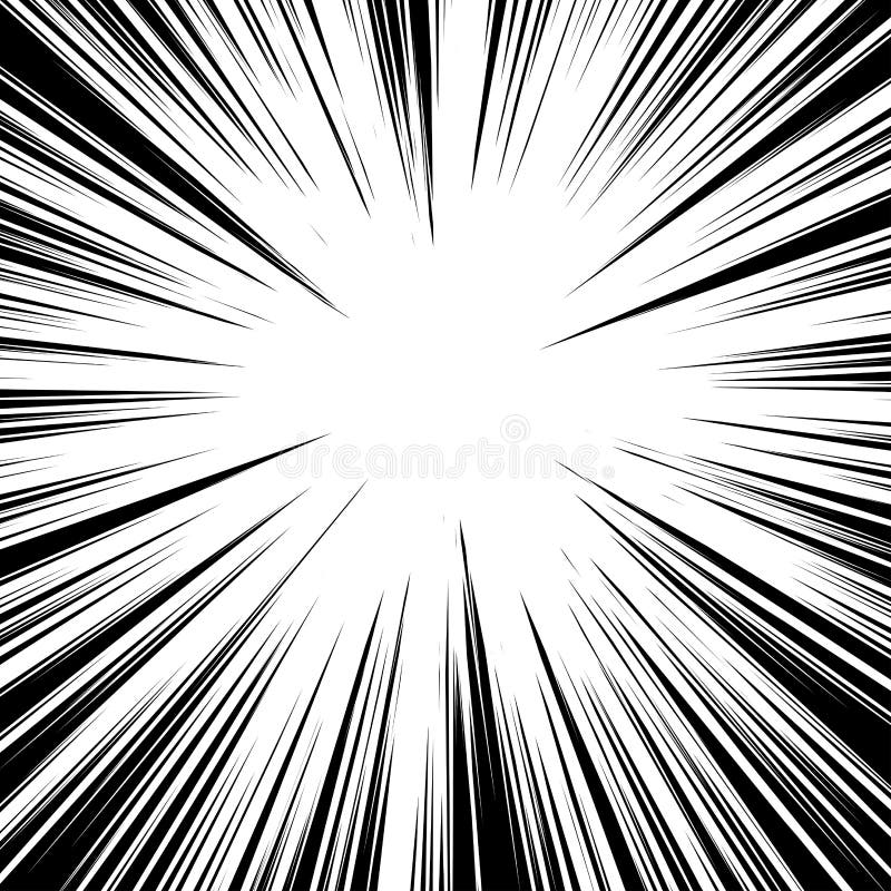 Radial Lines for Comic Book Vector Explosion Texture Design Stock ...