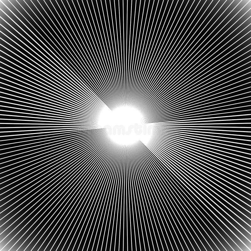 Radial Lines Element. Abstract Geometric Illustration Stock Vector ...