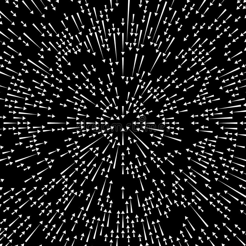 Radial Lines Element. Abstract Radiating Irregular Lines Stock Vector ...