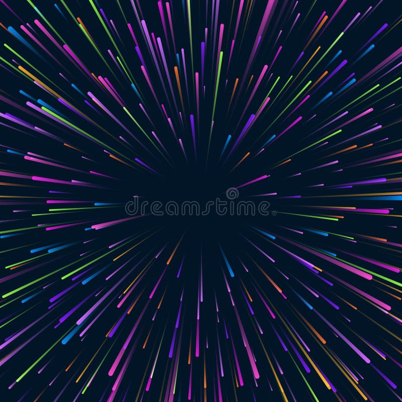 Radial Lines. Explosion Effect. Abstract Star Stock Vector ...