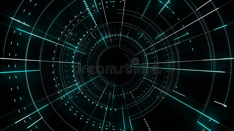 Radial Lines Techno Pattern Abstract Background Stock Illustration ...