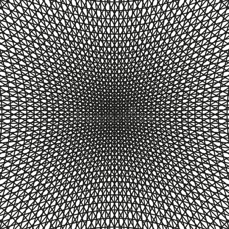 Radial Mesh Pattern. Concentric Grid Texture. Abstract Wireframe Vector ...