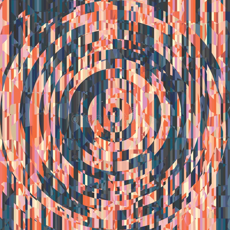 Radial Mosaic Tiles, Vector of Abstract Circular Pattern of the Pixel ...