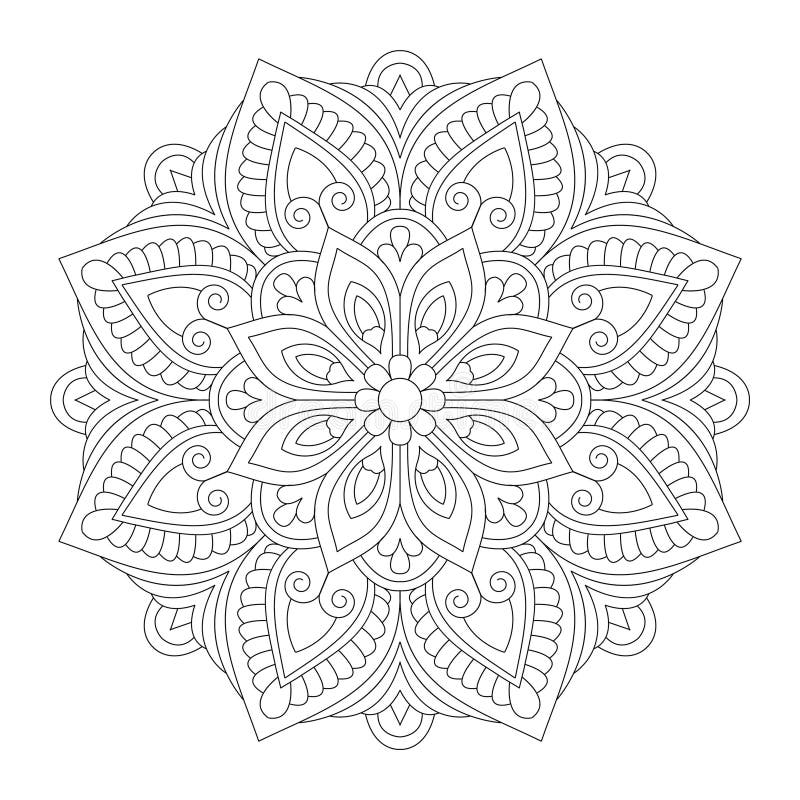 Coloring Page Radial Stock Illustrations – 249 Coloring Page Radial ...