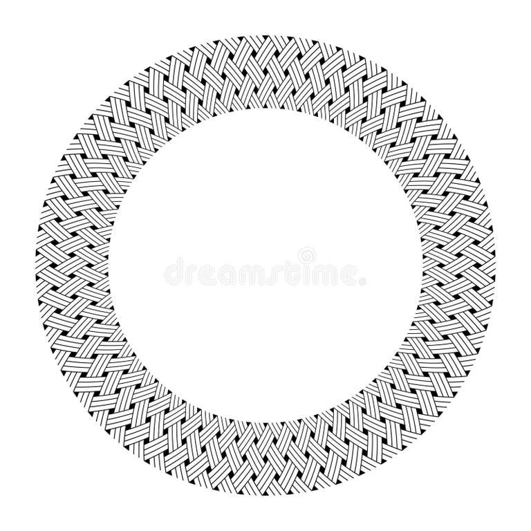 Radial Pattern for Decorative Round Frame Stock Vector - Illustration ...