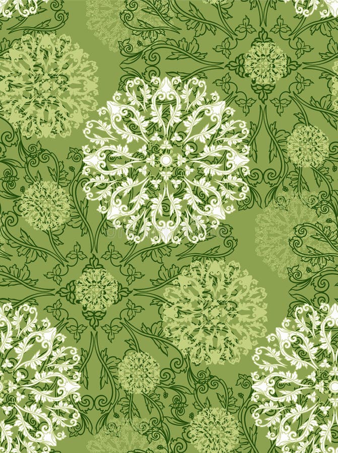 Radial Pattern of Plant Elements. Stock Vector - Illustration of leaf ...