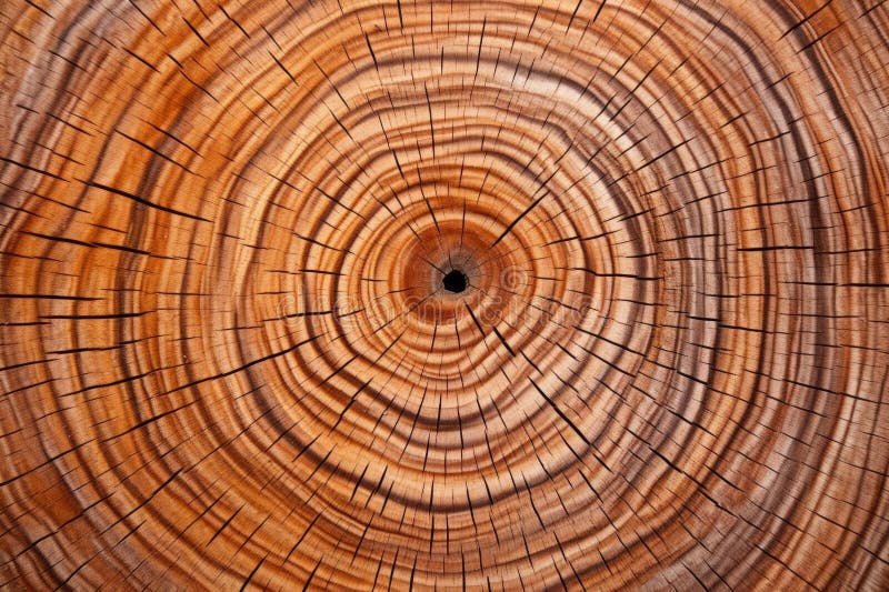 Radial Pattern of Wood Grains on Tree Bark Stock Image - Image of ...