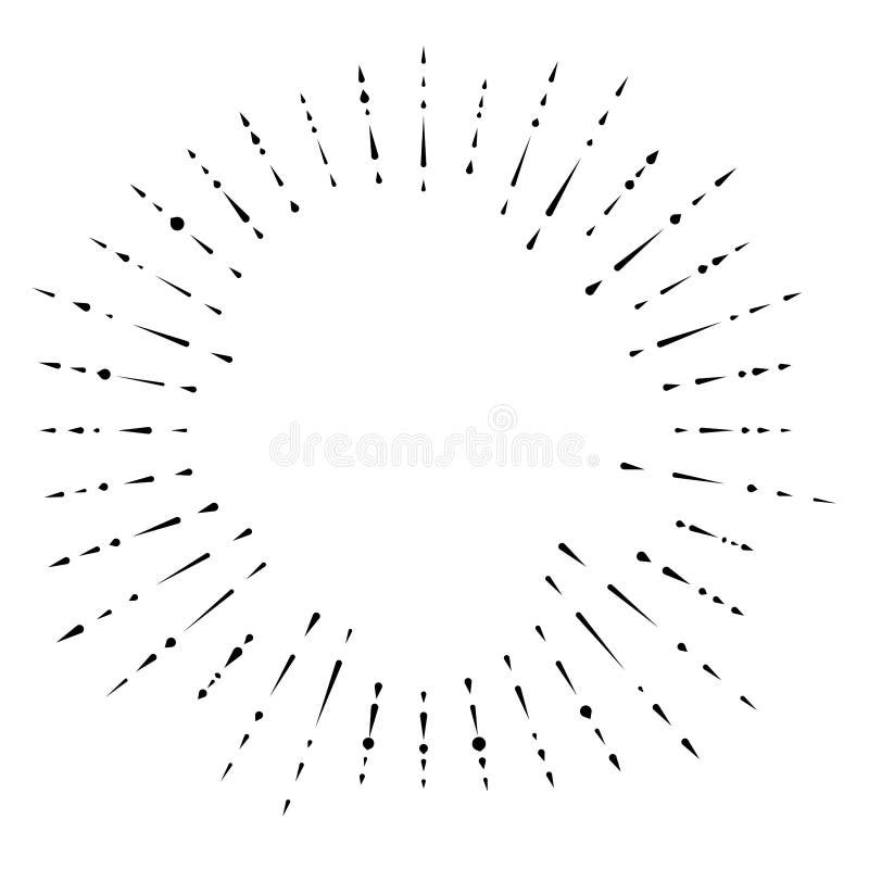 Sunburst Dashed Line Stock Illustrations – 319 Sunburst Dashed Line ...