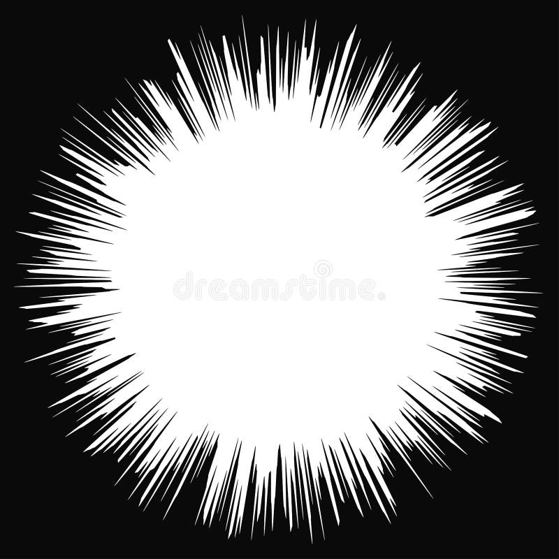 Radial, Radiating, Burst Vector Shape Stock Vector - Illustration of ...