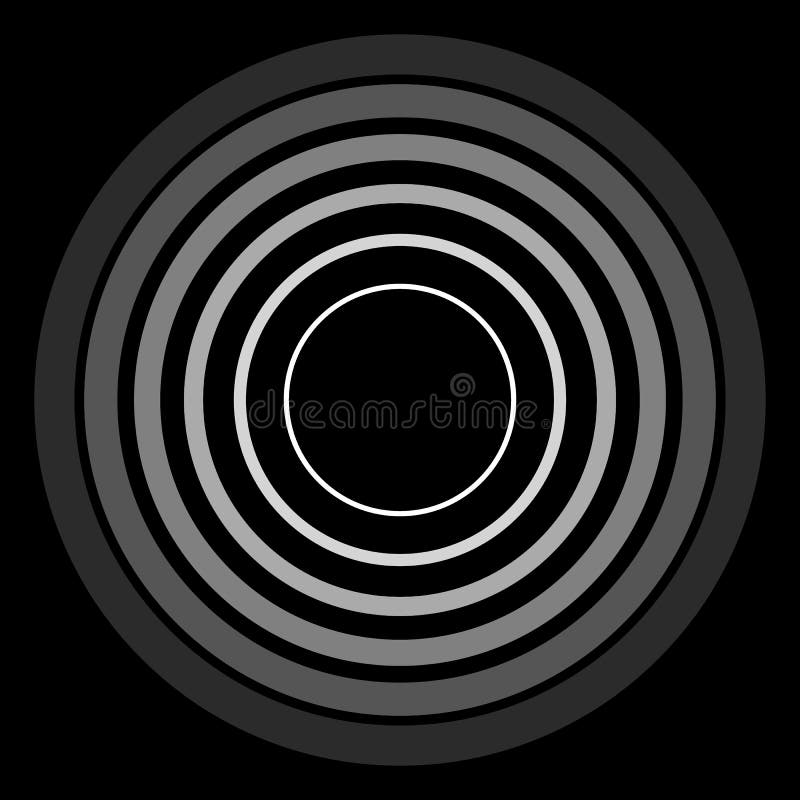 Radiating Circle from Lines Stock Illustration - Illustration of modern ...
