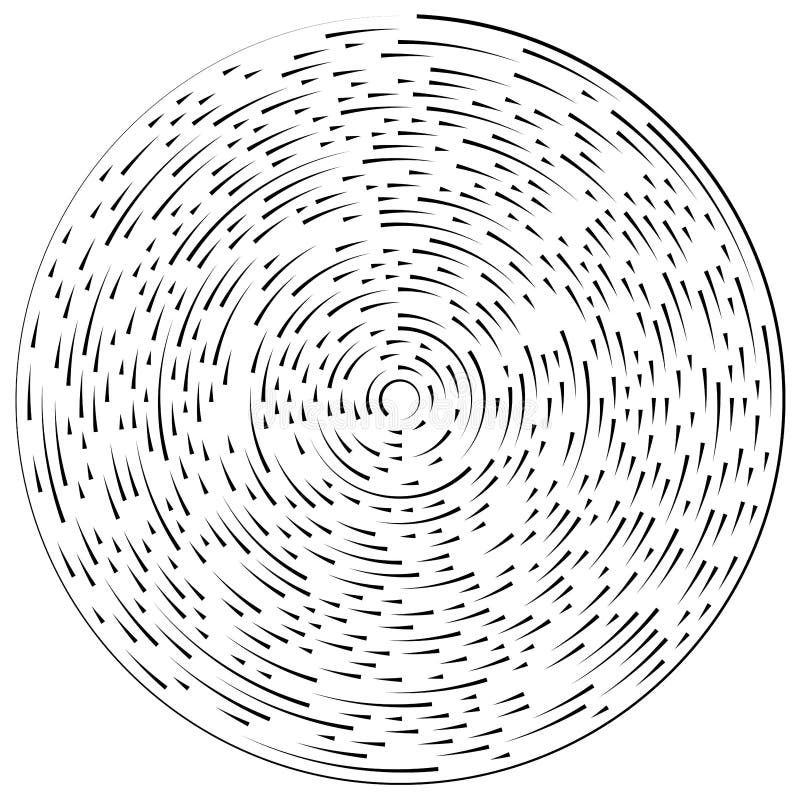 Radial, Radiating Circular, Concentric Lines Vector Element Stock ...