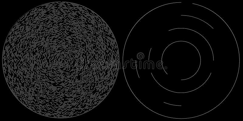 Radial, Radiating Circular, Concentric Lines Vector Element Stock ...