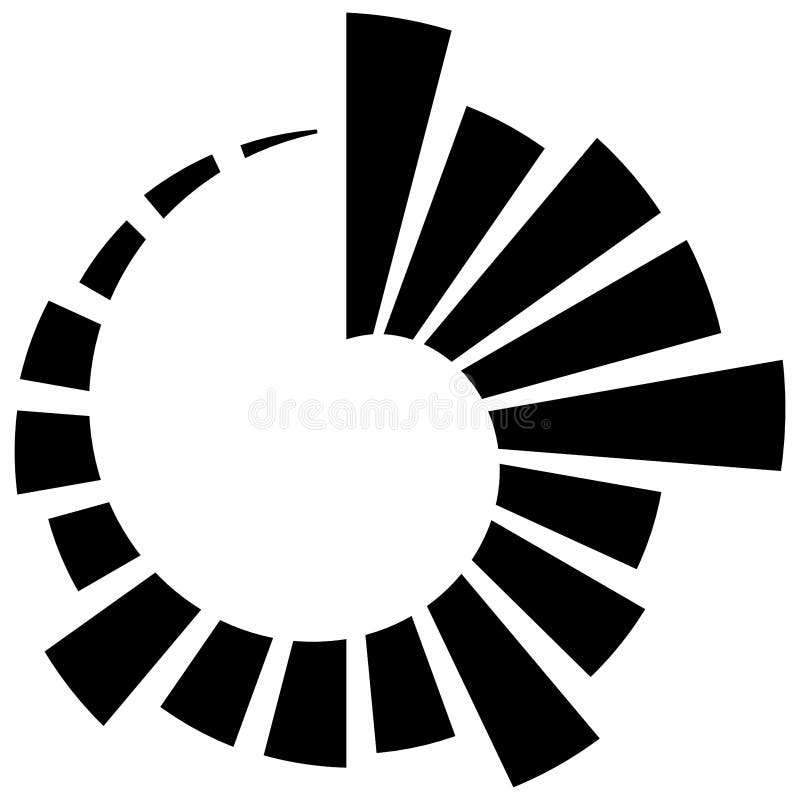 Radial, Radiating Element. Concentric, Centripetal Abstract Design ...