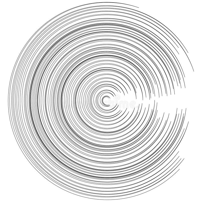Radial, Radiating Element. Concentric, Centripetal Abstract Design ...