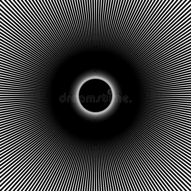 Radial, Radiating Lines Abstract Element. Circular Pattern of Ra Stock ...