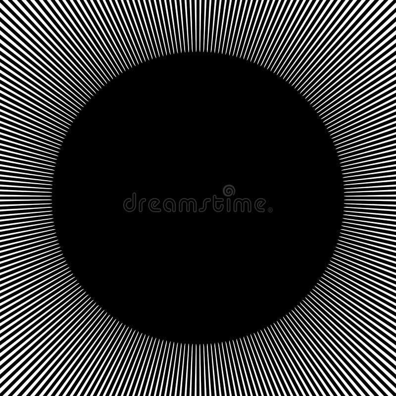 Radial, Radiating Lines Abstract Element. Circular Pattern of Ra Stock ...