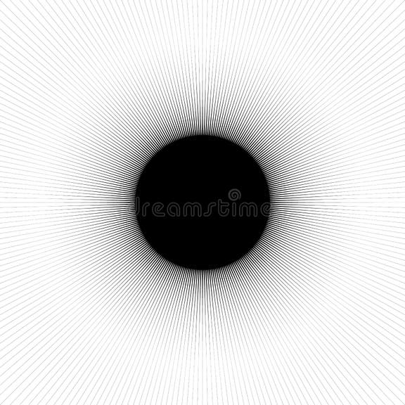 Radial, Radiating Lines Abstract Element. Circular Pattern of Ra Stock ...