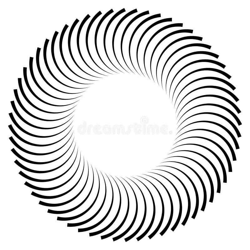 Radial - Radiating Lines Burst Element Circular, Concentric Lines Stock ...