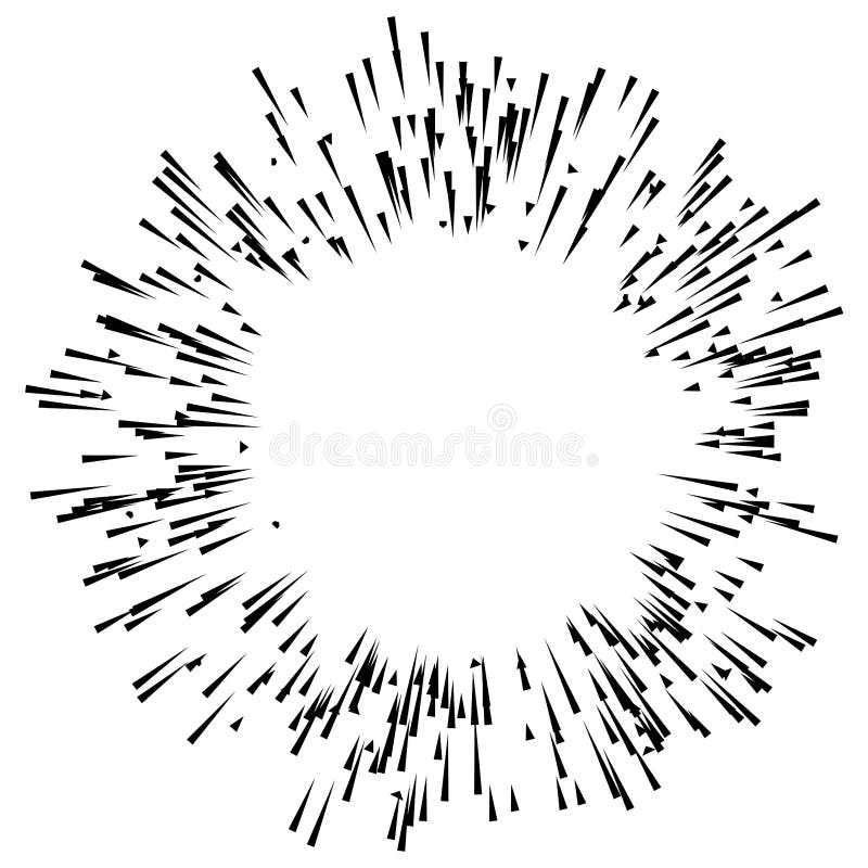 Radial / Radiating Lines Burst, Explosion, Blast Effect Stock Vector ...