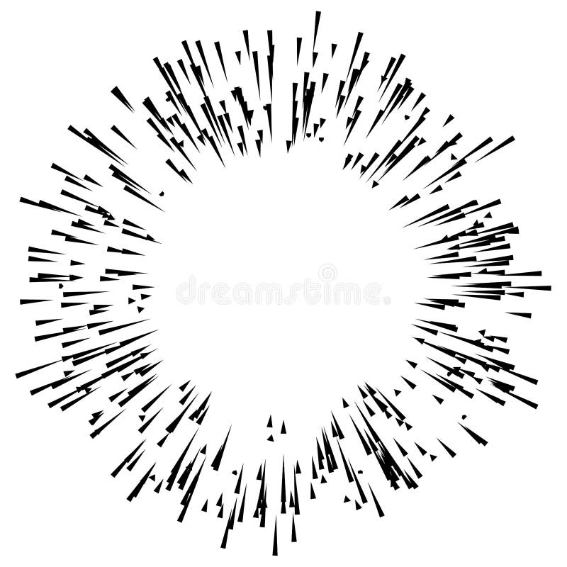 Radial / Radiating Lines Burst, Explosion, Blast Effect Stock Vector ...