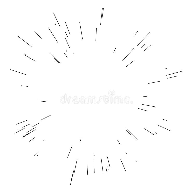 Radial / Radiating Lines Burst, Explosion, Blast Effect Stock Vector ...