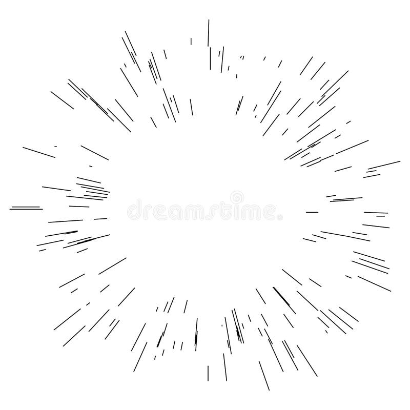 Radial / Radiating Lines Burst, Explosion, Blast Effect Stock Vector ...