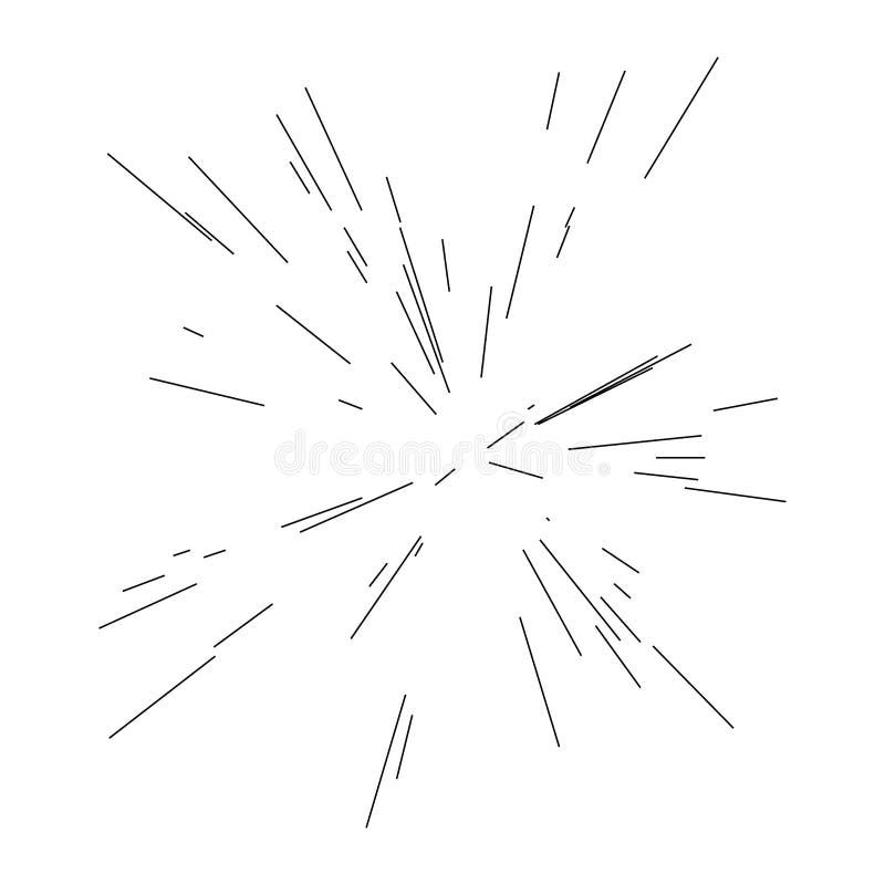 Radial / Radiating Lines Burst, Explosion, Blast Effect Stock Vector ...