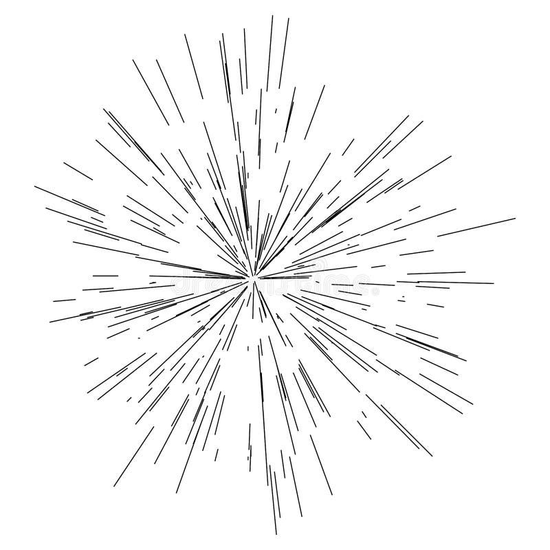 Radial / Radiating Lines Burst, Explosion, Blast Effect Stock Vector ...