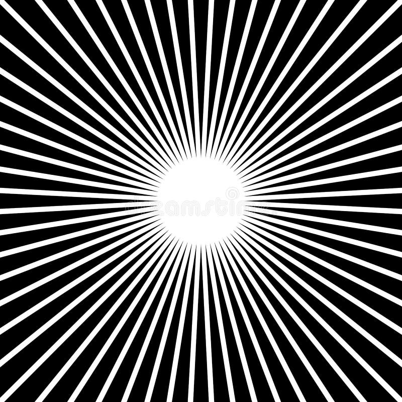 Radial - Radiating Lines Starburst Sunburst Circular Pattern Stock ...