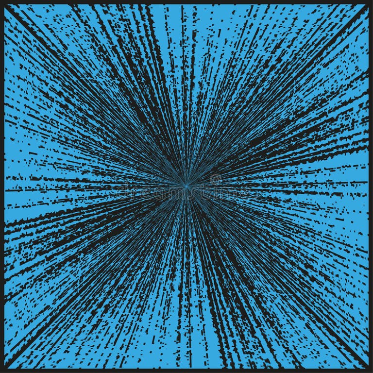 Radial Ray Explosion. Abstract Vector Burst. Dynamic Line Pattern ...